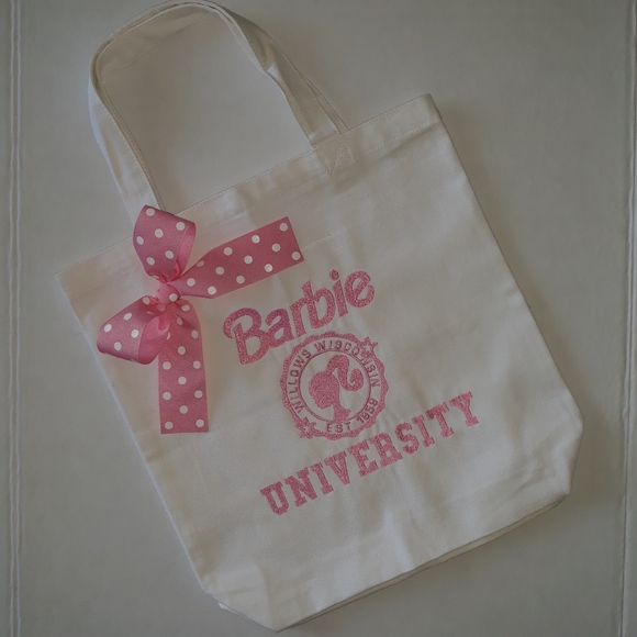 Barbie | Bags | New Barbie Embroidered Canvas Tote | Poshmark